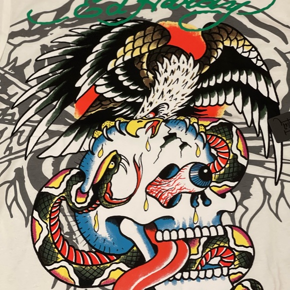 Ed Hardy | Shirts | Y2k Ed Hardy Skull T Shirt Lg | Poshmark